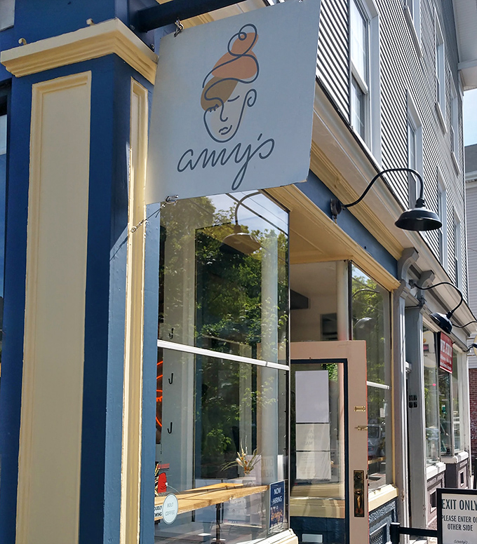 Minimalist charm with maximum flavor &ndash; Amy's storefront promises a breakfast experience that's anything but ordinary.