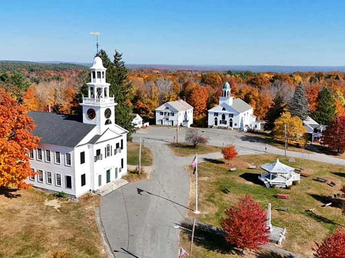 Church spires punctuate Ashby's skyline, creating that quintessential New England postcard view we all treasure.