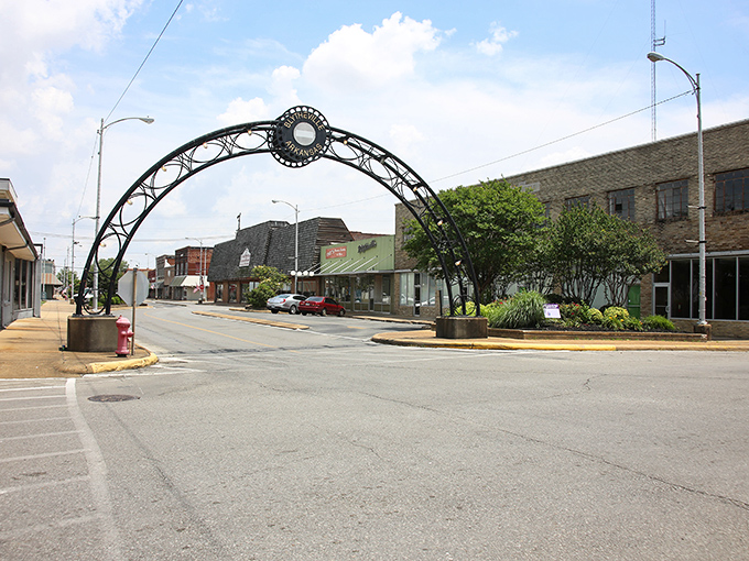 The iconic arch welcomes you to downtown Blytheville with small-town grandeur. It's like a gateway to affordability where your dollar stretches further than your imagination.