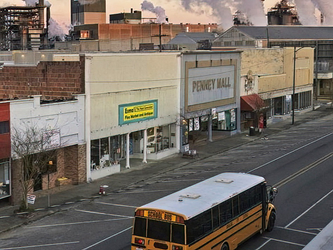 The charming storefronts of Bogalusa remind us of simpler times, when "social media" meant chatting with neighbors on a park bench.