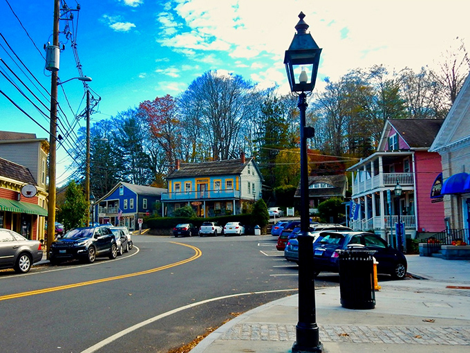 The heart of Chester, where historic buildings and modern shops create that picturesque small-town scene.