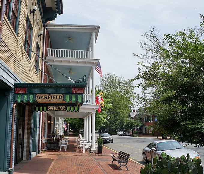 The historic brick storefronts of Chestertown tell stories of the past while providing affordable beauty in the present.