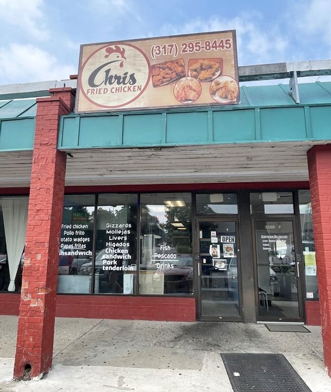 Behind this modest red brick facade lies a world of chicken magic that blends cultures and flavors.