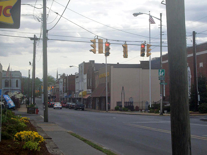 Erwin's quiet streets and classic storefronts offer a glimpse into a simpler time, where your Social Security check stretches further amid mountain beauty.
