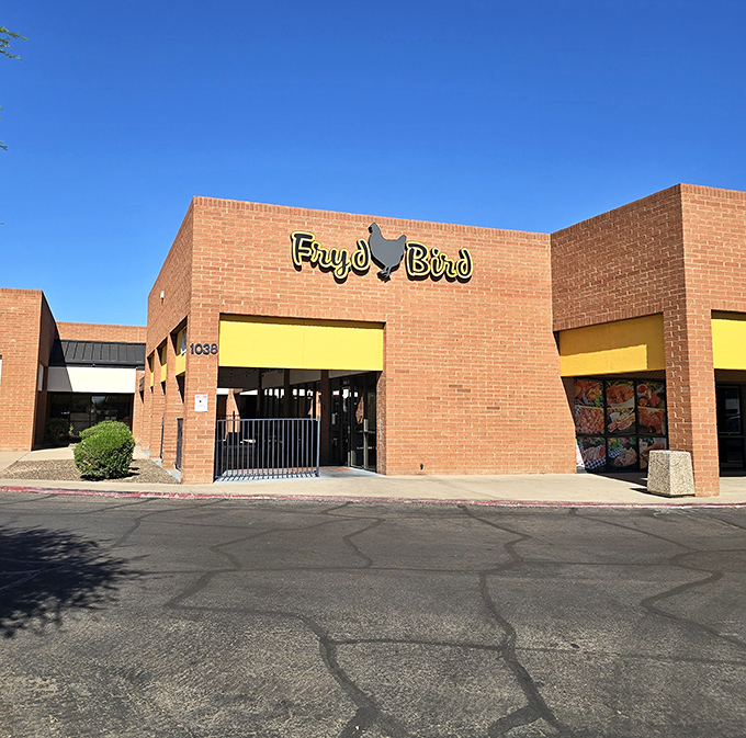 This sleek storefront promises fried chicken elevated to an art form worth the Mesa drive.