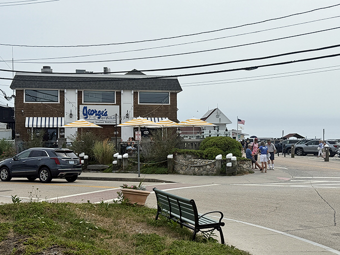 The seaside silhouette of George's promises the quintessential Rhode Island experience: fresh catches with a side of Atlantic breeze.