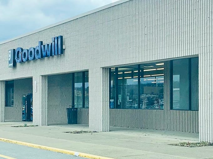 Clean lines and bright windows make this Goodwill location feel more boutique than bargain basement.