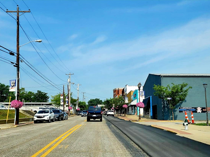 Summer blooms add splashes of color to Grayson's Main Street, where Social Security dollars bloom into fuller lives.