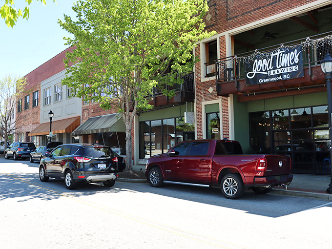 Good Times Brewing in Greenwood isn't just a business name - it's what happens naturally when historic buildings house modern gathering spots.