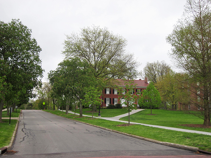 Tree-canopied streets create natural tunnels of shade perfect for leisurely strolls through this charming Ohio gem.
