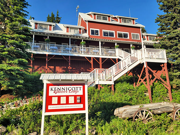 Glacier views and historic charm combine here where miners once dreamed big and ate even bigger meals.