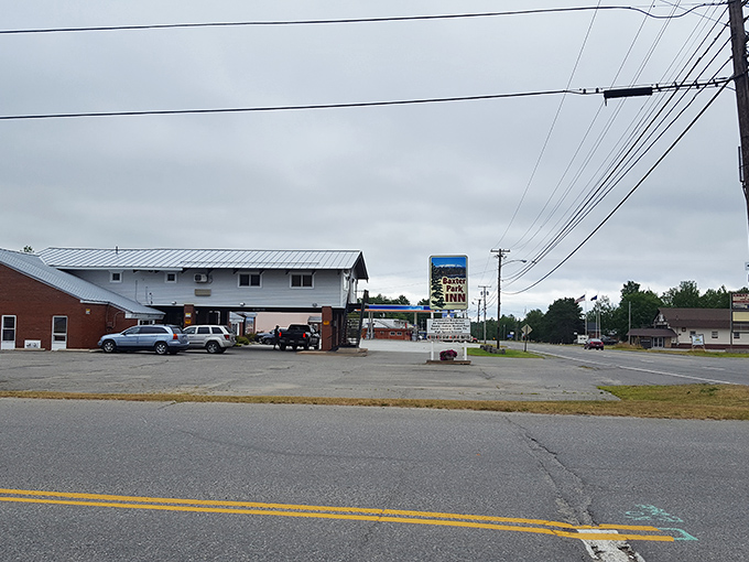 The humble storefronts of Millinocket tell stories of economic reinvention, where affordable living meets outdoor adventure opportunities.