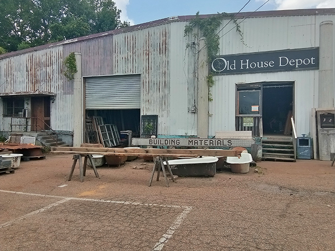 Those weathered walls have stories to tell, much like the reclaimed treasures waiting inside this Jackson institution.