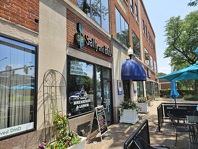 Outdoor seating at Sally and Bob's lets you people-watch while you pancake-eat. The perfect West Hartford morning twofer.