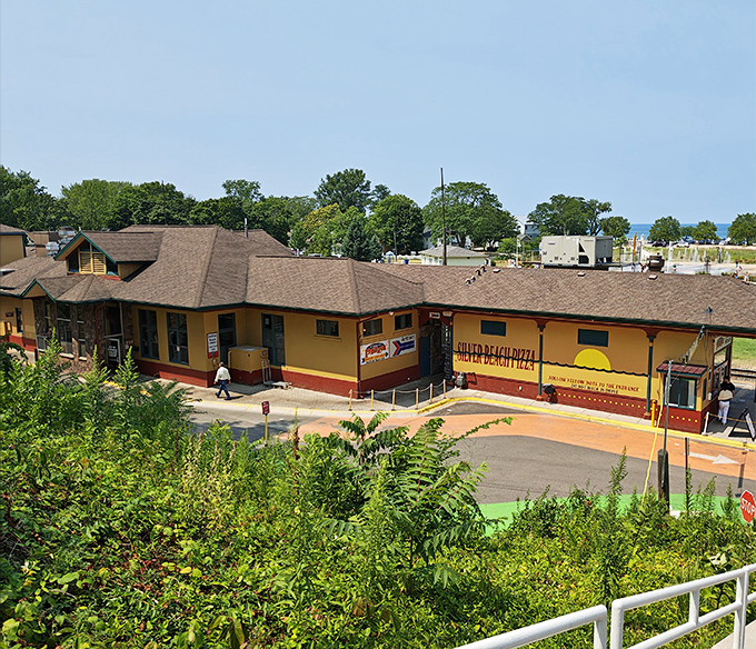 Not your average train station! This colorful depot houses pizza treasures that make the journey worthwhile, no matter how far you've traveled.