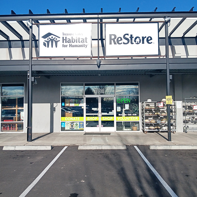 Those clean lines and bright signage aren't just pretty—they're guiding you to furniture finds that'll make your wallet very happy.