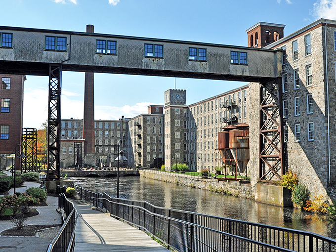 West Warwick's mill village showcases how industrial heritage can transform into vibrant community gathering places today.