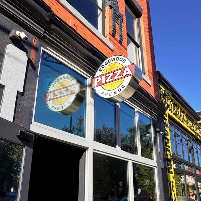 The classic brick building houses Edgewood's pizza treasures &ndash; where locals know that sometimes the most unassuming places hide the most delicious secrets.