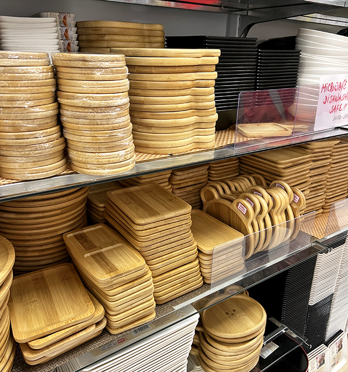 Bamboo serving platters stacked like edible art, ready to transform your next potluck from casual to Instagram-worthy.