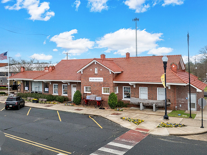 The former Kansas City Southern Railway Depot now houses the Beauregard Museum, where local history is preserved with the same care as grandma's recipes.