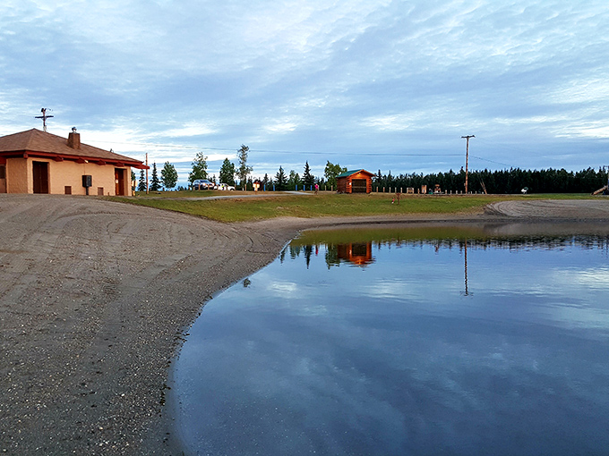 This serene lakeside spot offers a moment of Alaskan tranquility&mdash;the perfect antidote to North Pole's perpetual Christmas rush.