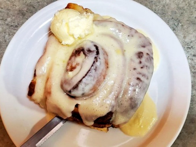 Not all cinnamon rolls are created equal. This one's the Marlon Brando of pastries&mdash;a true heavyweight champion.