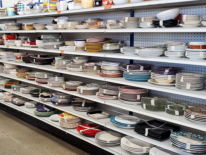 Plate paradise! Mismatched china sets waiting to be reunited or reimagined on your dinner table for a fraction of retail prices.