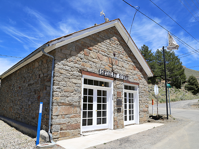 The Gridley Store's stone facade has weathered more than a century of boom, bust, and everything in between.