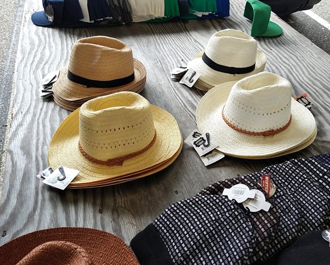 The hat selection that makes you question why you only own one. From beach days to fancy occasions, your next personality statement is waiting on this table.