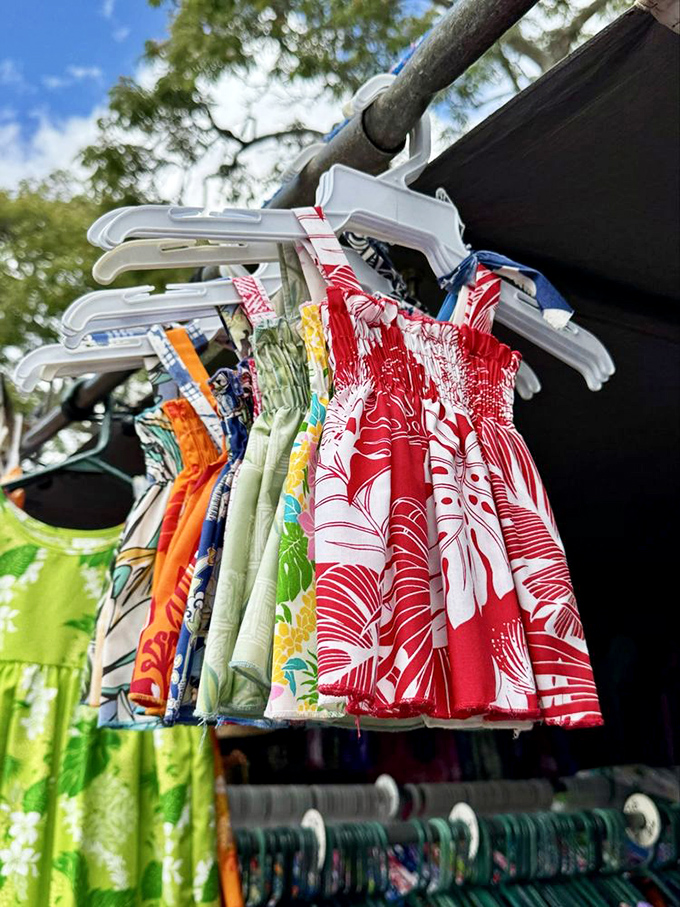 Tiny tropical fashions line the racks&mdash;because even the keiki (kids) deserve aloha wear that makes mainland children's clothing look positively boring.