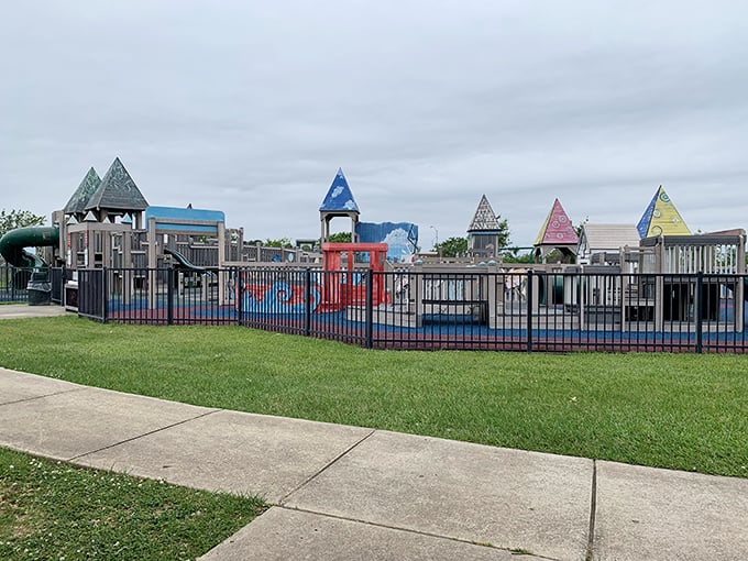 A playground that makes grandparents wish they were kids again &ndash; the perfect spot to tire out the grandchildren before handing them back.