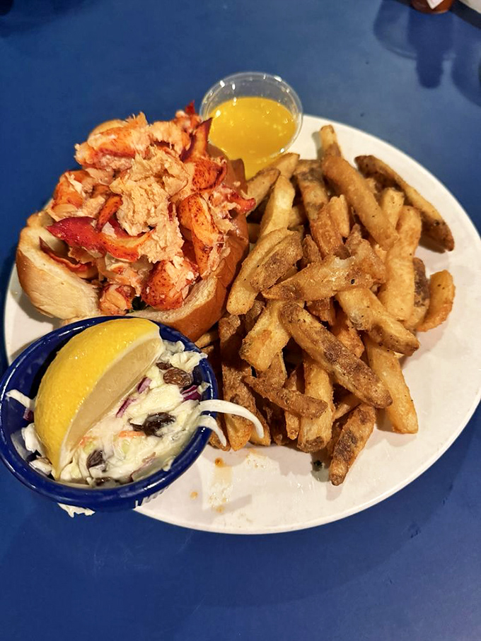 The lobster roll&mdash;where sweet, tender meat meets buttery perfection. A sandwich so good it should have its own Instagram account.
