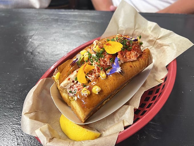 The lobster roll that launched a thousand road trips. Notice how the brioche bun cradles that Maine lobster like it's precious cargo&mdash;because it is.