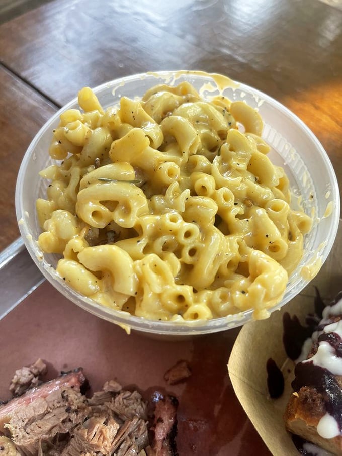 Mac and cheese that would make your grandmother both jealous and proud. Creamy, dreamy, and worth every single calorie.