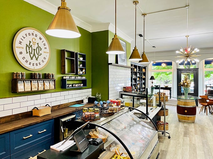 Cheese heaven exists, and it's in Milford! This artisanal shop's display case is the adult equivalent of a kid's candy store.