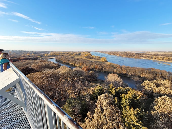 From this breathtaking overlook, the Platte River unfolds like nature's version of a widescreen TV&mdash;no subscription required.