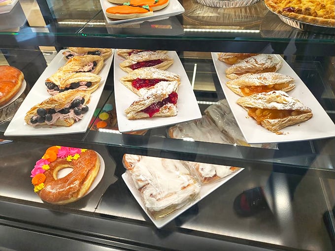 The pastry case at Resch's is like a museum where everything is edible. These fruit-filled delights are the Renaissance masterpieces.