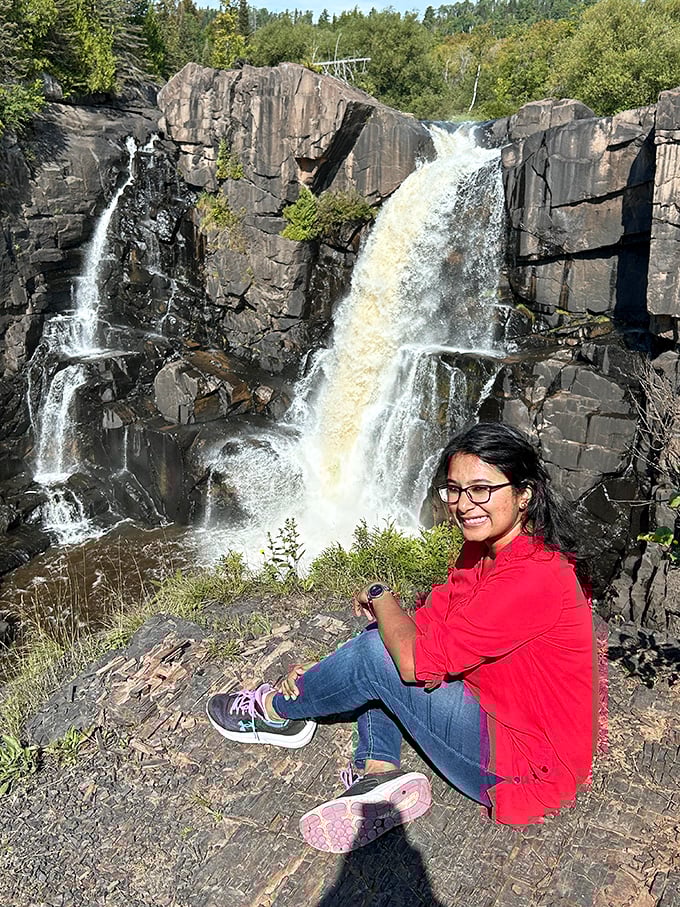 The Middle Falls offers a more intimate waterfall experience, like the acoustic set after the main concert.