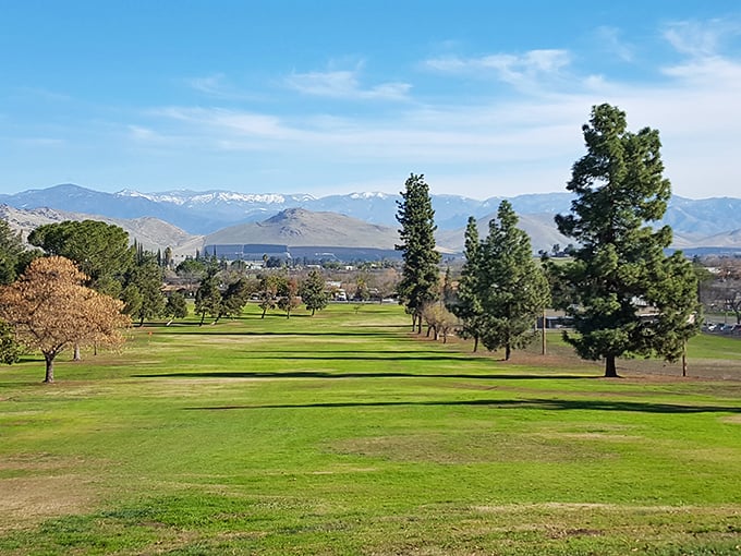 Who needs Pebble Beach when Porterville Municipal Golf Course offers Sierra views and green fairways without requiring a second mortgage?