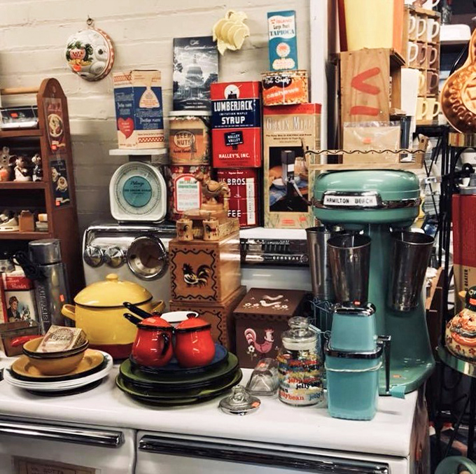 That turquoise Hamilton Beach mixer could blend your morning smoothie while looking cooler than anything made this century ever could.