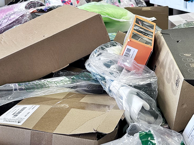 Boxes upon boxes of mystery merchandise await discovery – every dig could unearth your next favorite find.