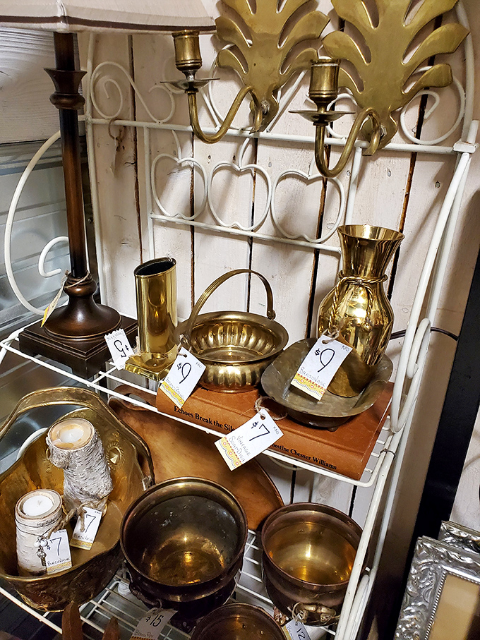 All that glitters is probably from the 1960s. This brass collection would make even King Midas do a double-take.