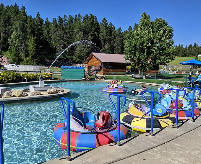 Bumper boats offer a splashy alternative for those who prefer their competitive collisions with a refreshing spray of water.