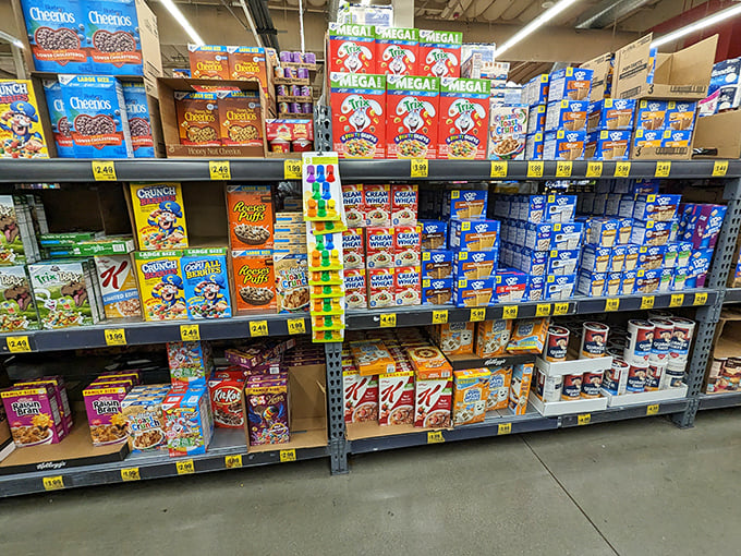 Cereal aisle nirvana where childhood nostalgia meets adult budget consciousness. Captain Crunch never told you he could be this affordable.