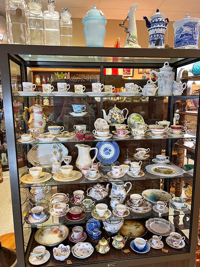 Tea time with the ghosts of dinner parties past. These delicate cups have clinked against saucers through world wars and moon landings.