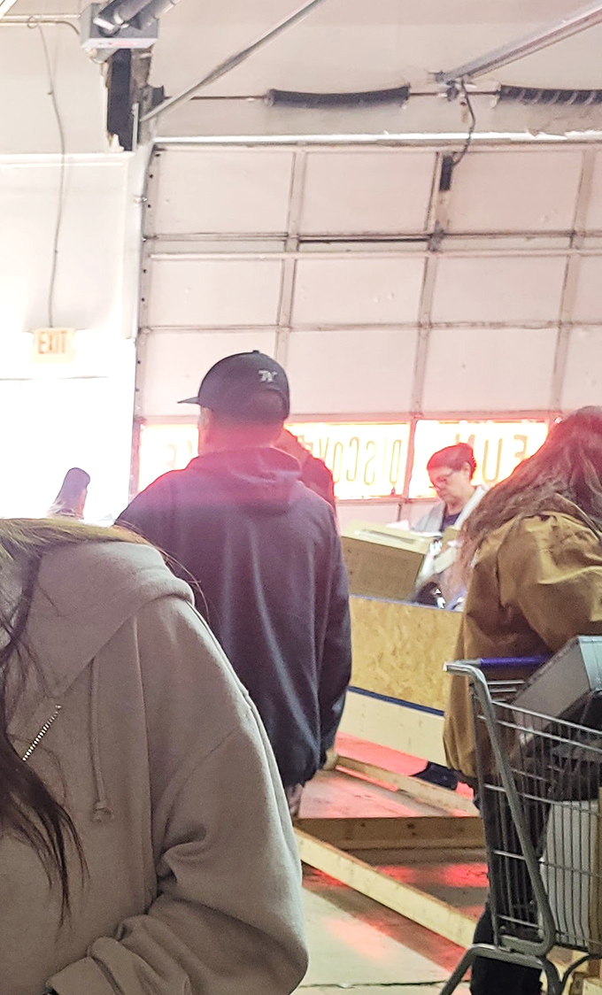 The checkout line: where strangers become comrades, united by the thrill of the hunt and stories of their greatest finds.