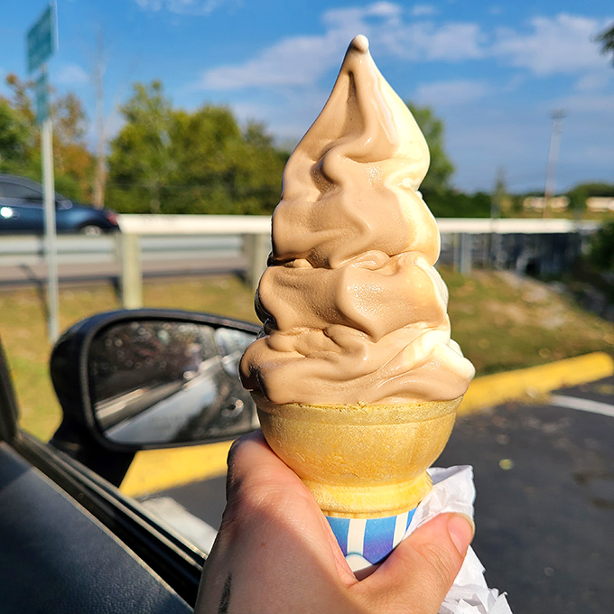 This swirl of frozen custard defies gravity and common sense. It's what clouds wish they could be when they grow up&mdash;creamy, dreamy, and worth the brain freeze.