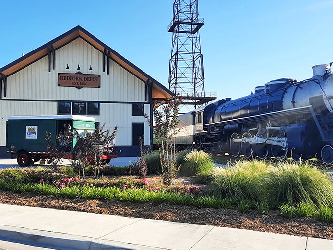 Redfork Depot stands as a charming reminder that trains once connected America before we all became slaves to our GPS apps.