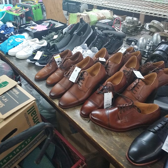 Not just shoes&mdash;possibilities. These leather oxfords stand at attention, waiting for second chances at first impressions. Someone's perfect fit is just a try-on away.