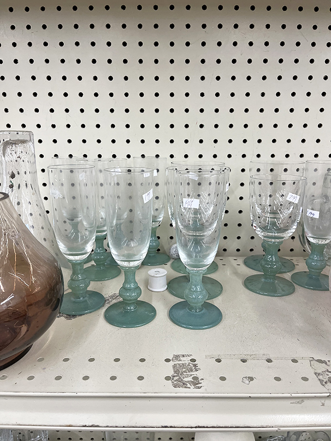 These elegant stemmed glasses prove you don't need to spend a fortune to add a touch of class to your dinner table.